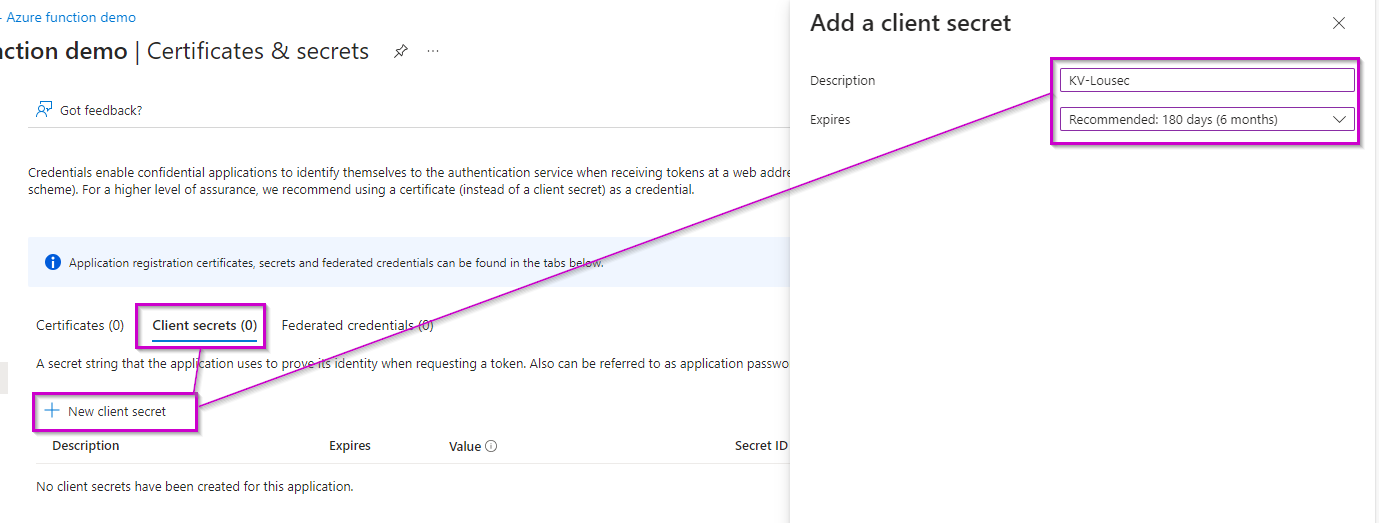 Connect to the Microsoft Graph API securely using a Function App and Azure Key Vault