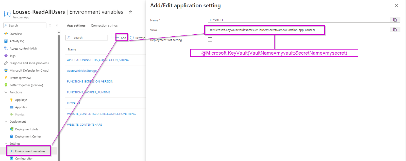 Connect to the Microsoft Graph API securely using a Function App and Azure Key Vault